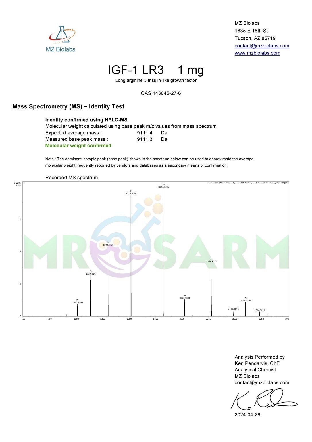 Buy Peptides Australia | Research Peptides HPLC Tested | MR SARM